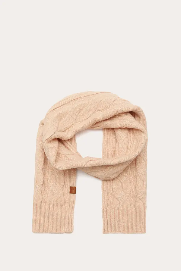 THE FRYE COMPANY Wide Cable Scarf - Natural