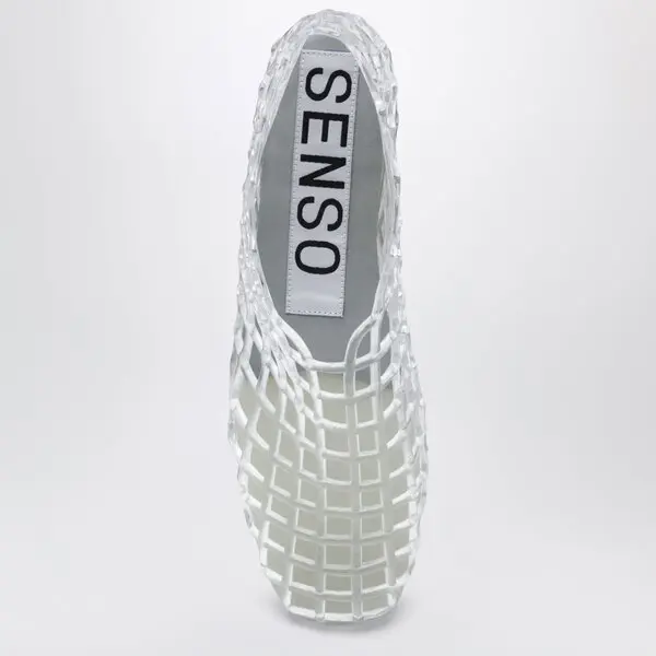 Senso Rubber Mesh Ballerinas - White
