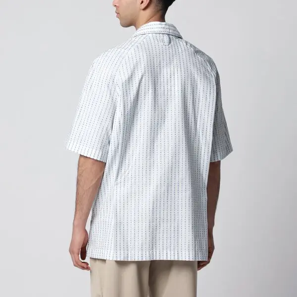 Jacquemus Romarin Short-sleeve Cotton Shirt - Light Blue