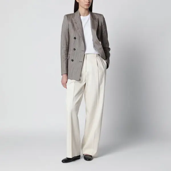 Tagliatore Double-breasted Linen-blend Jacket