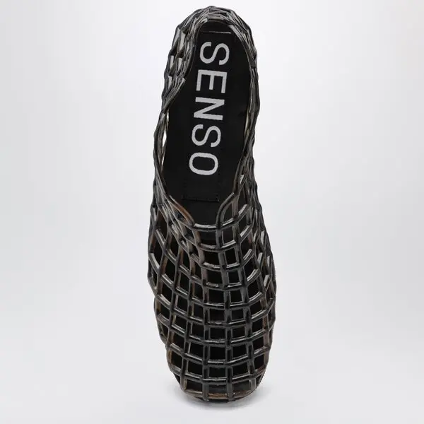 Senso Rubber Mesh Ballerina Flats - Black