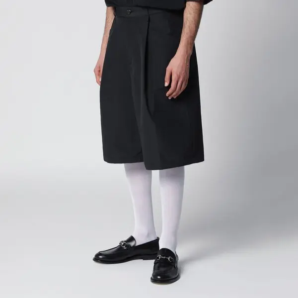 WILLY CHAVARRIA Wide Cotton Bermuda Shorts
