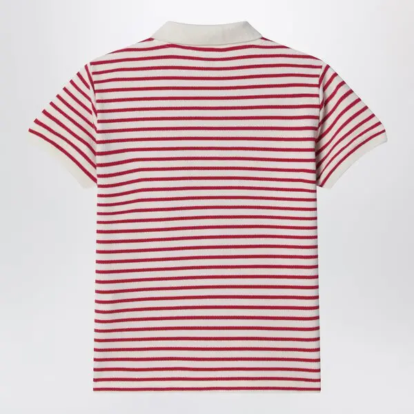 GOLDEN GOOSE Striped Polo Shirt With Logo Embroidery