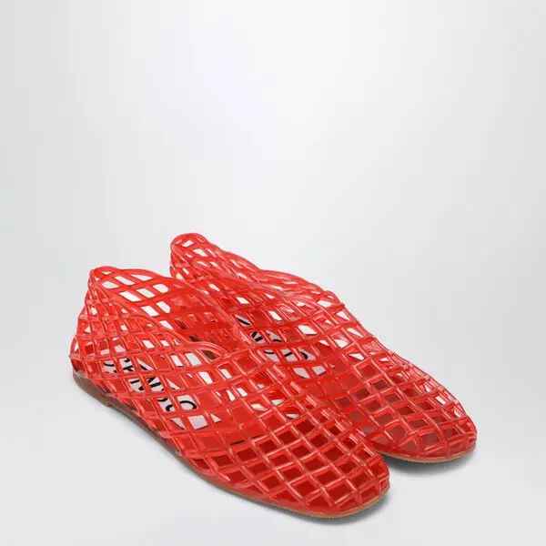 Senso Rubber Mesh Ballerinas - Red