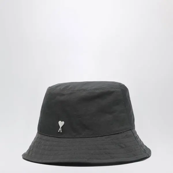 AMI Paris De Coeur Bucket Hat - Grey