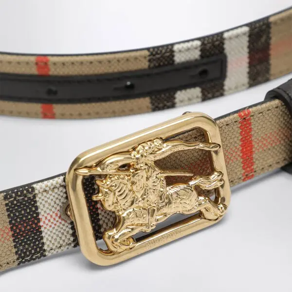 Burberry Reversible Rider Belt - Beige