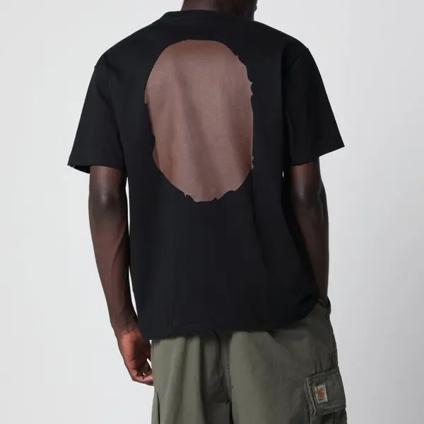 A BATHING APE T-shirt With Logo Print - Black