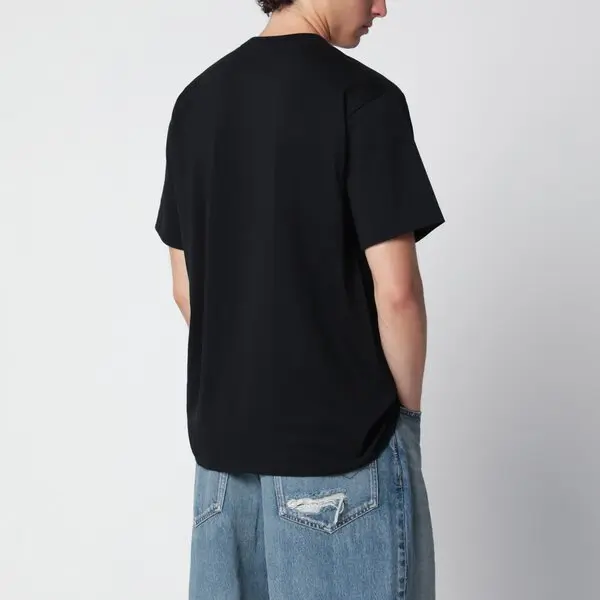A BATHING APE T-shirt With Logo Print - Black