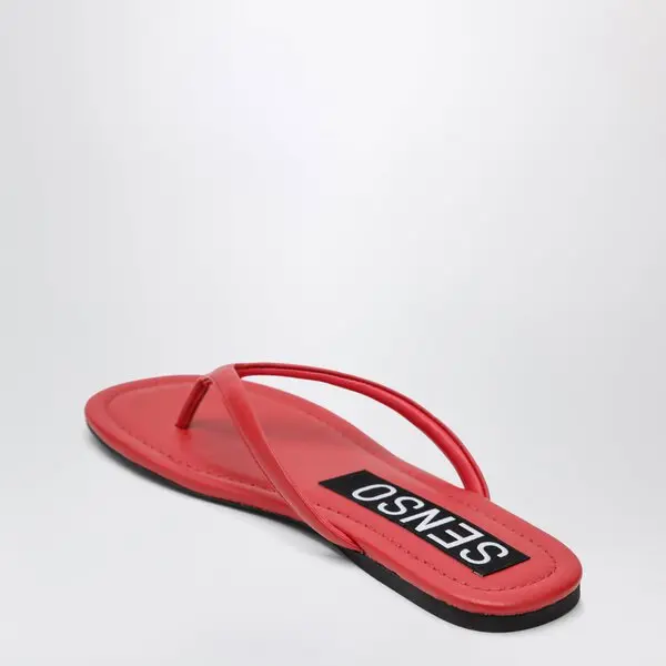 Senso Leather Nora Slides - Red