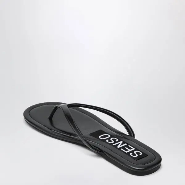 Senso Ebony Leather Nora Slides - Brown