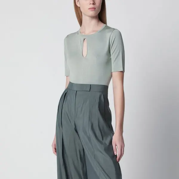 Max Mara Crewneck Silk And Cashmere Sweater