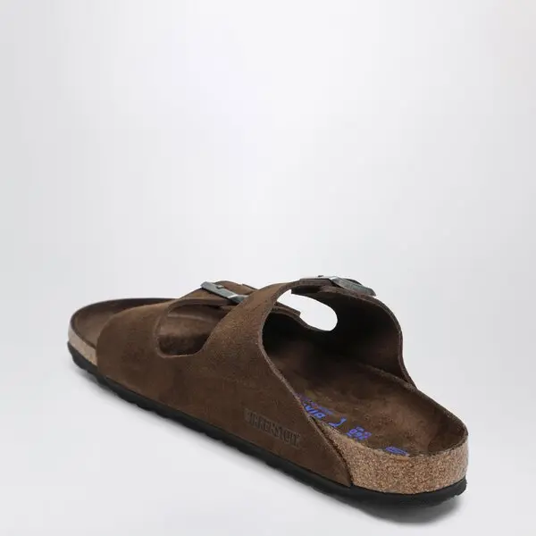 BIRKENSTOCK Arizona Suede Slides With Soft Footbed - Brown