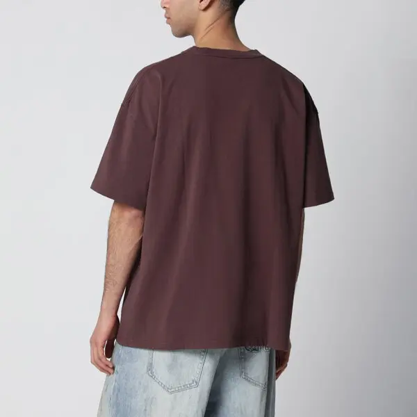 BRAIN DEAD Cotton T-shirt With Logo Print
