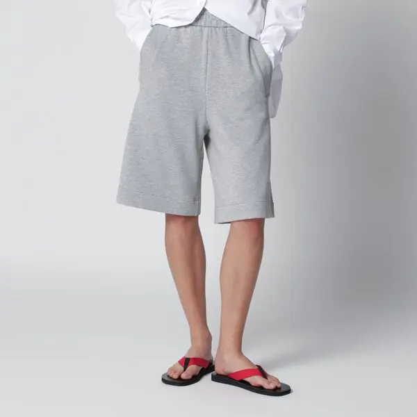 Dries Van Noten Cotton Shorts - Grey