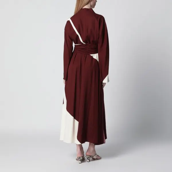 Alberta Ferretti Printed Viscose Twill Dress - Brown