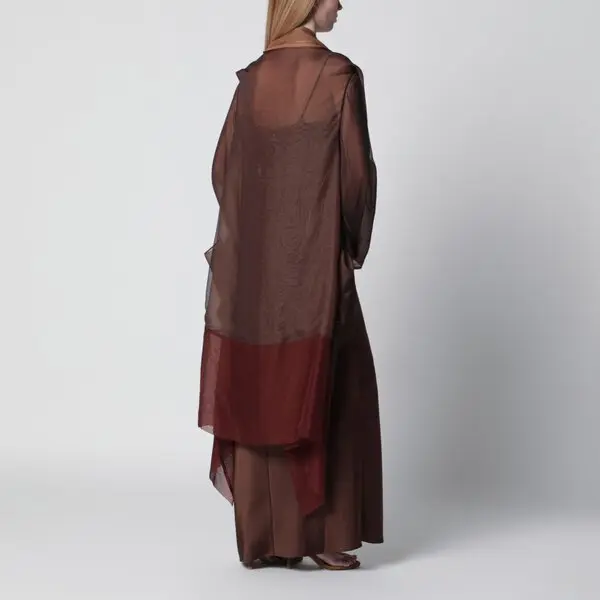 Alberta Ferretti Silk Organza Cape