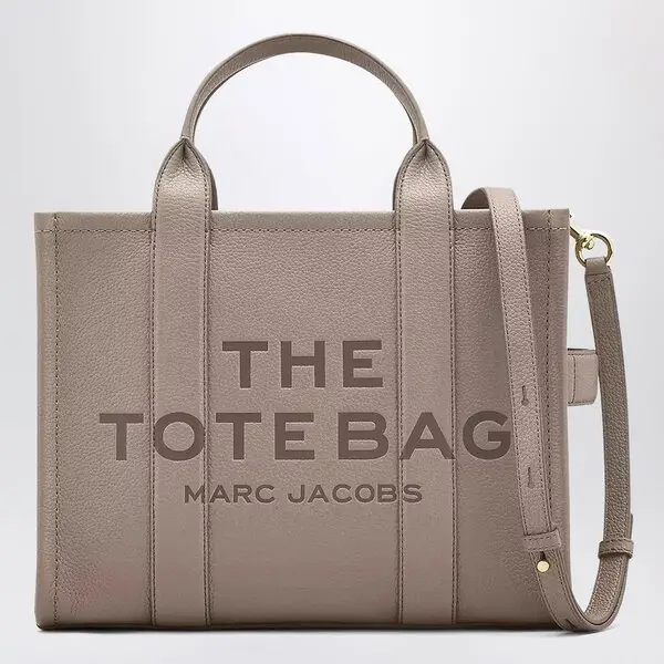 Marc Jacobs Medium Leather Tote Bag - Grey