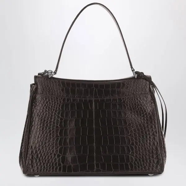 Balenciaga Rodeo Mini Handbag In Crocodile-embossed Leather