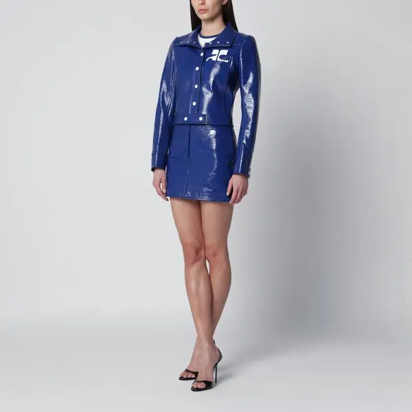 COURREGES Reedition Vinyl Jacket - Blue