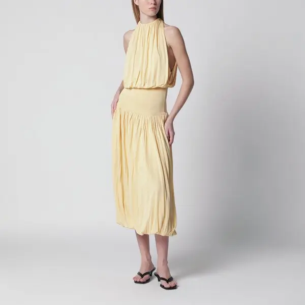 TOTEME Sleeveless Ruched Midi Dress