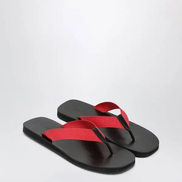 Senso Xylon Leather And Fabric Slides