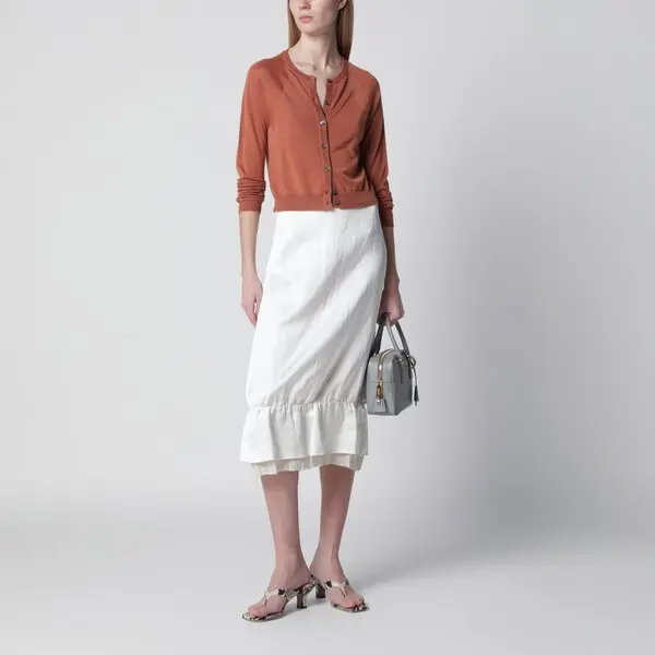 ROBERTO COLLINA Cashmere And Silk Cardigan - Brown