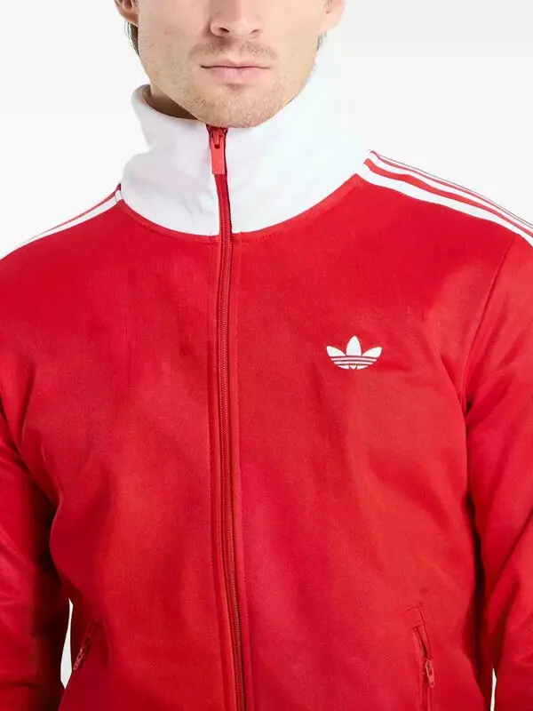 Adidas Striped Zip-up Sweatshirt
