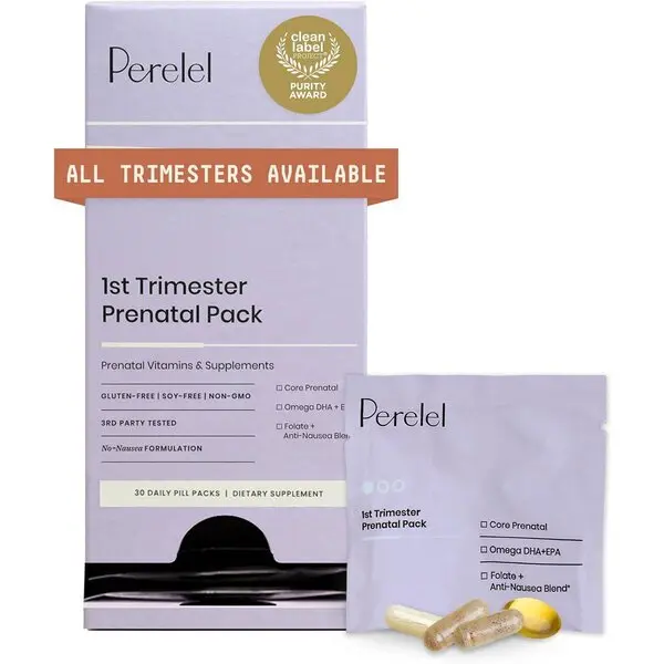 PERELEL 1st Trimester Prenatal Pack 30 Packets - One-color