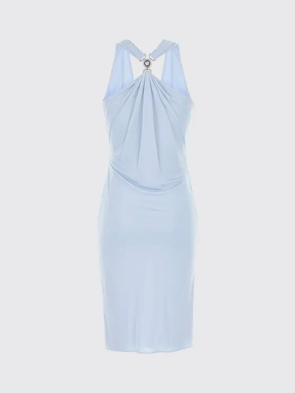 Versace Viscose Sheath Dress - Blue
