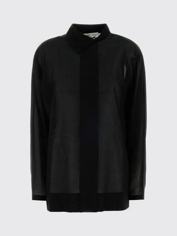 Carven Cotton Shirt With Asymmetric Collar