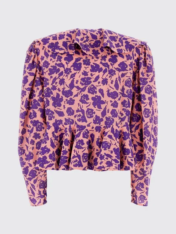 Chloé Floral Print Peplum Blouse