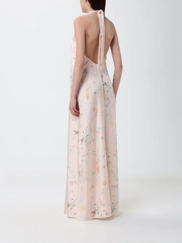 FORTE_FORTE Printed Silk Halterneck Maxi Dress