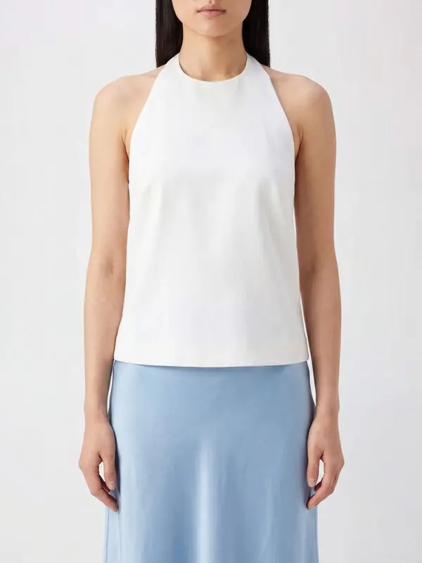 Loulou De Saison Halter Neck Top - Ivory