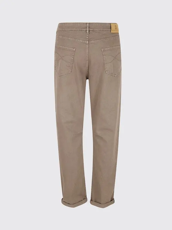 Brunello Cucinelli Slim Fit Stretch Cotton Denim Jeans - Dark