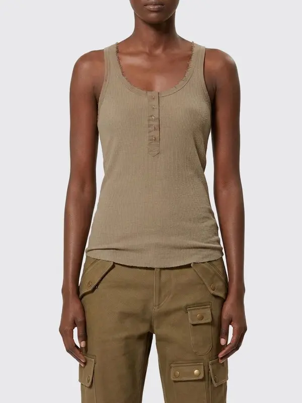 Isabel Marant Étoile Ribbed Silk Blend Tank Top - Bronze