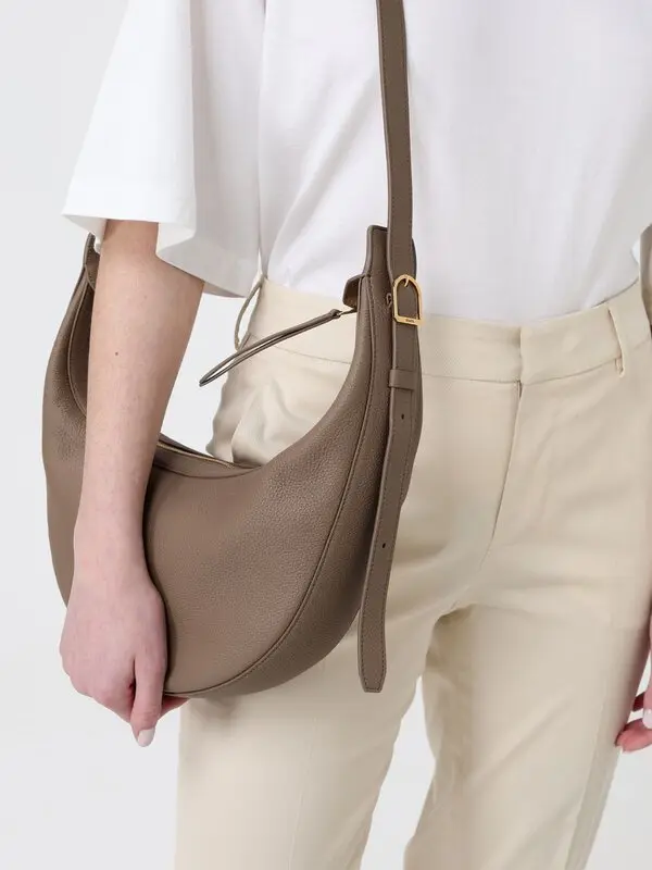 Khaite Croissant Shoulder Bag - Brown