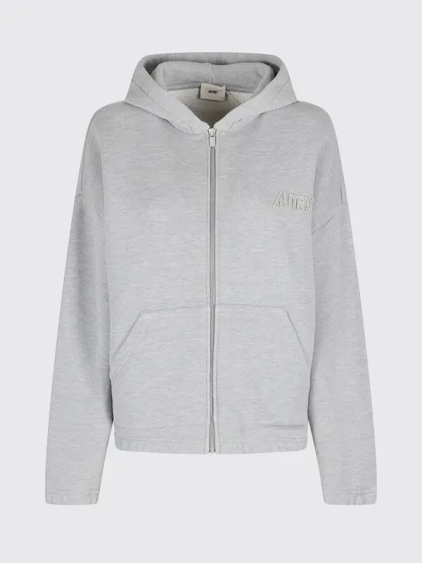 AUTRY Zip Up Sweatshirt - Grey