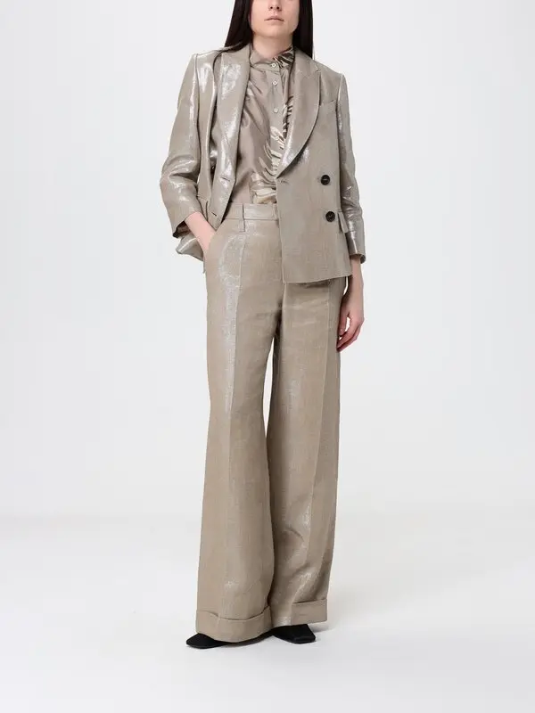 Brunello Cucinelli Wide Leg Pants - Beige
