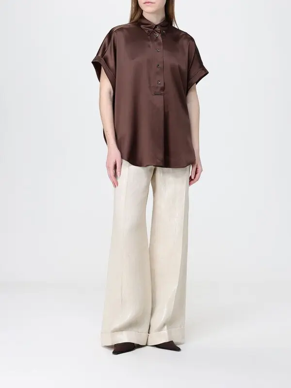 Brunello Cucinelli Wide Leg Pants - Sand