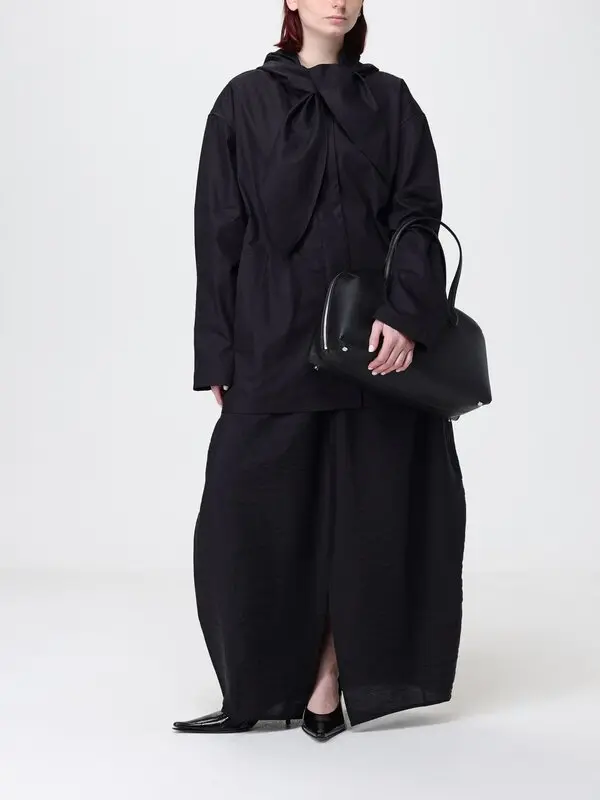 TOTEME Organic Cotton Hooded Jacket - Black