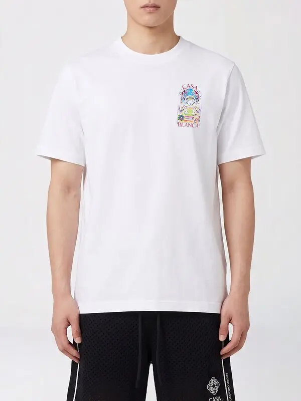 Casablanca Organic Cotton T-shirt With Logo