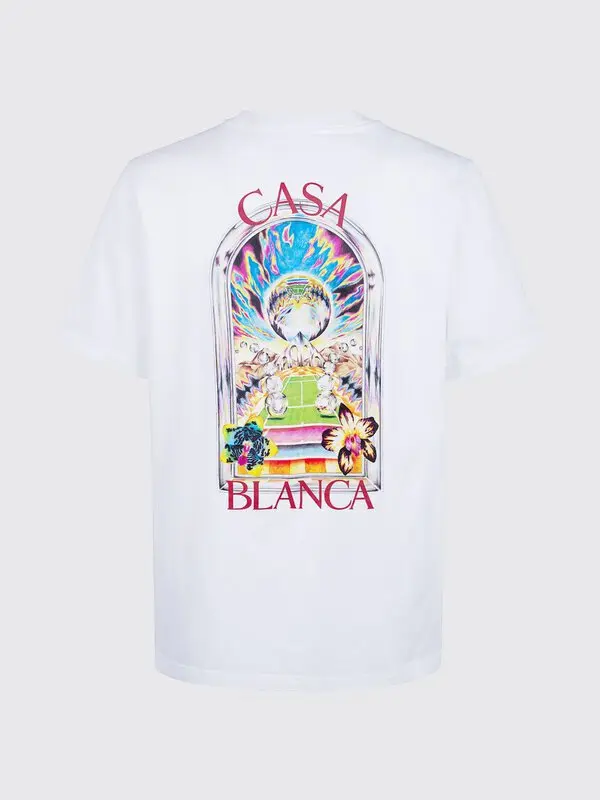 Casablanca Organic Cotton T-shirt With Logo