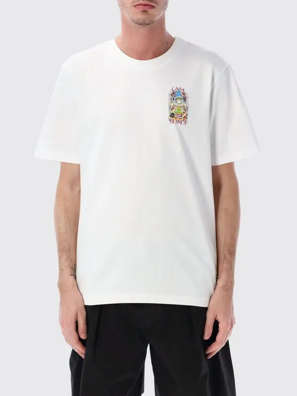 Casablanca Organic Cotton T-shirt With Logo