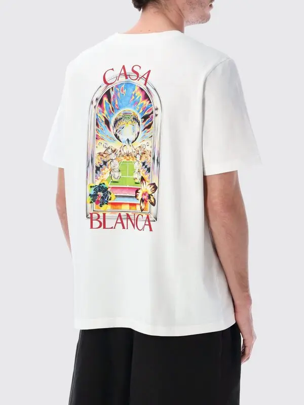 Casablanca Organic Cotton T-shirt With Logo