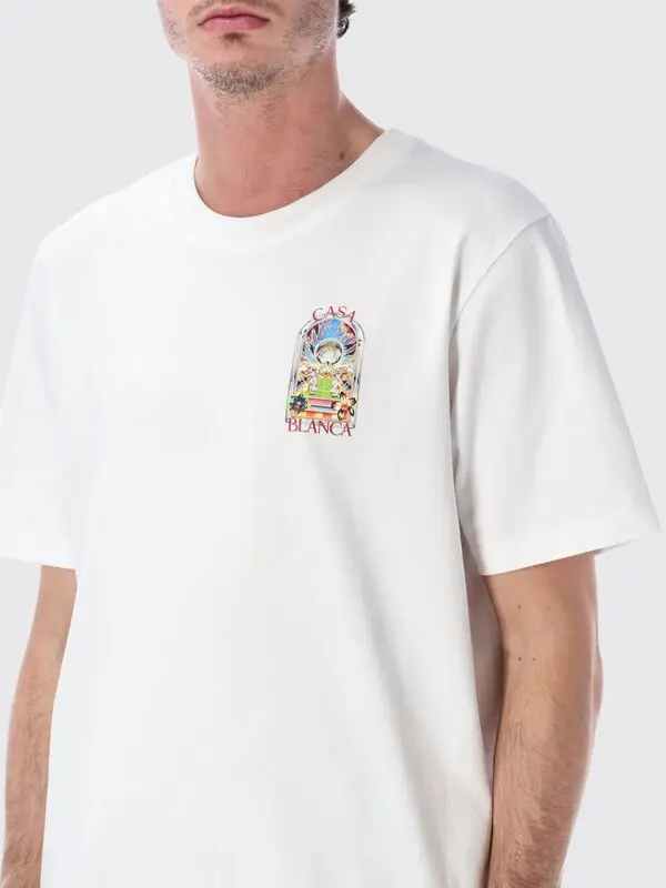 Casablanca Organic Cotton T-shirt With Logo