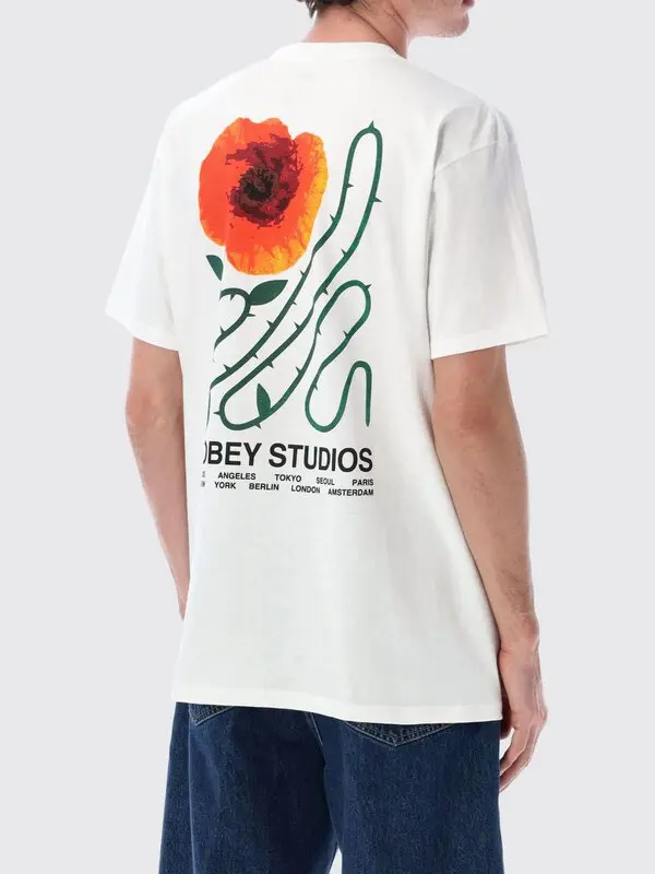 Obey Printed Cotton T-shirt