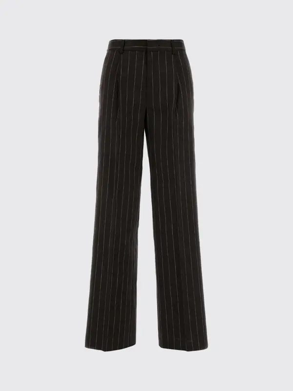 PT TORINO Tailored Wide Leg Pinstripe Trousers