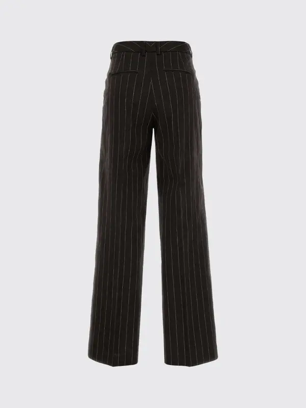 PT TORINO Tailored Wide Leg Pinstripe Trousers