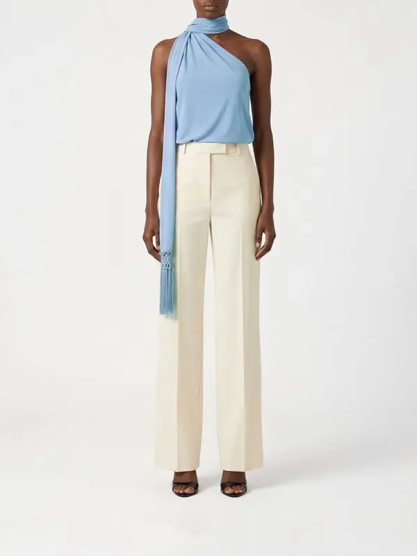 Andamane Asymmetrical Top With Draped Detail