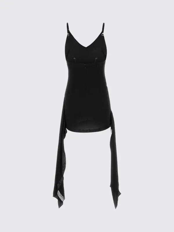 Attico Ruched Embellished Mini Dress